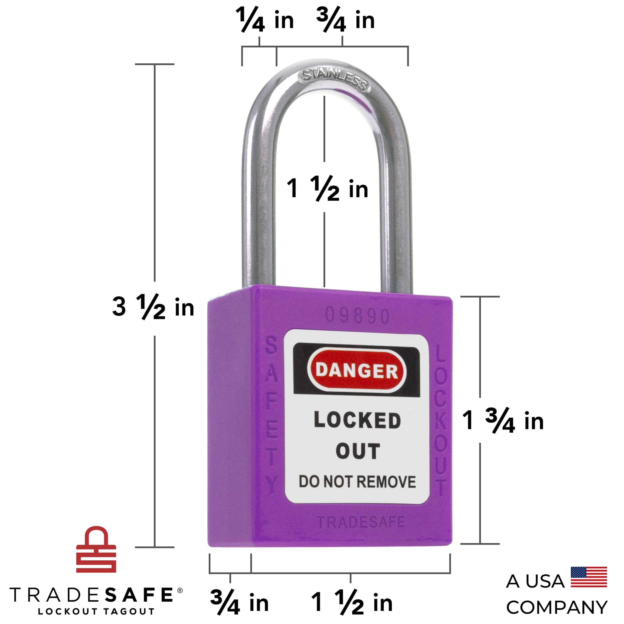 Snapklik.com : Lockout Tagout Locks Set - 10 Purple Loto Locks, Lockout ...