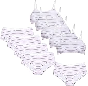 Amazon.com: Popular Matching Girls Underwear Set - Crop Cami Training ...