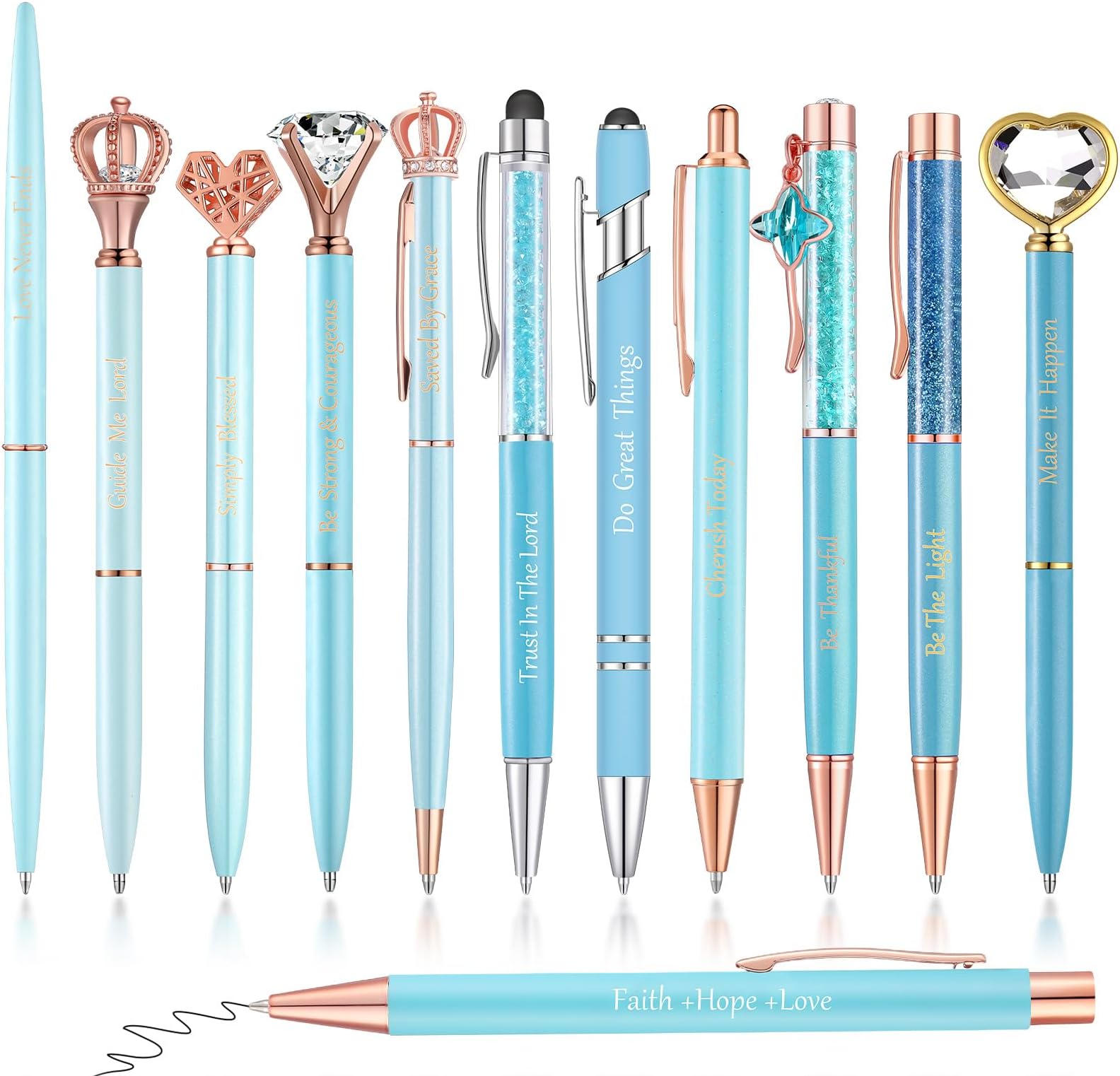 Amazon.com : 12 Pcs Inspirational Bible Verse Ballpoint Pen ...