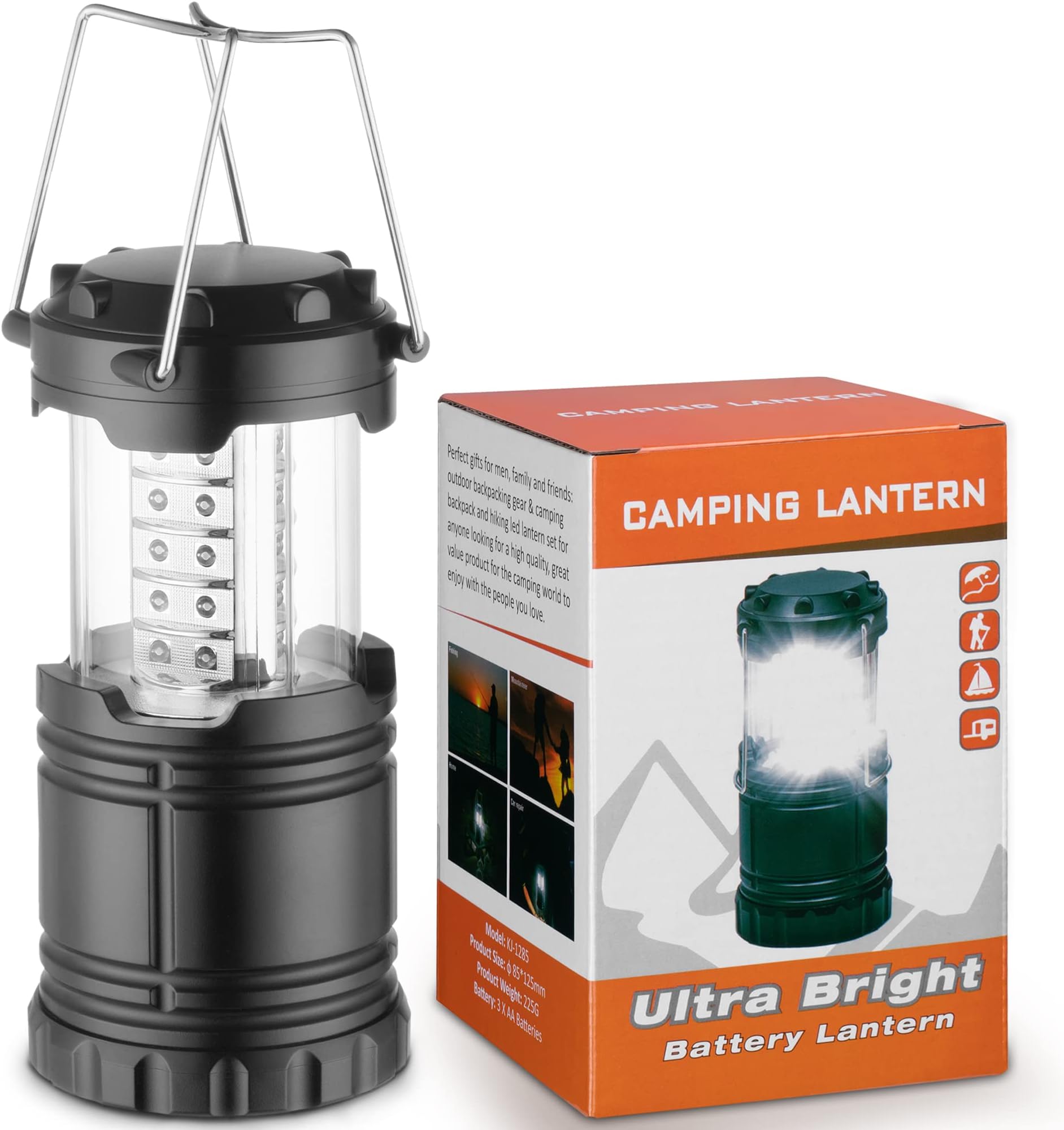 Amazon.com: Enbrighten LED Mini Lantern, Battery Operated, Bright White ...