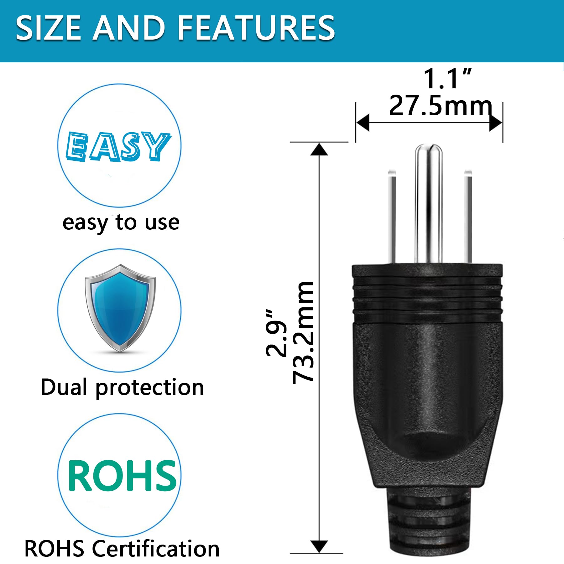 Snapklik.com : With Fuse Neutral Ground Bonding Plug For Portable ...
