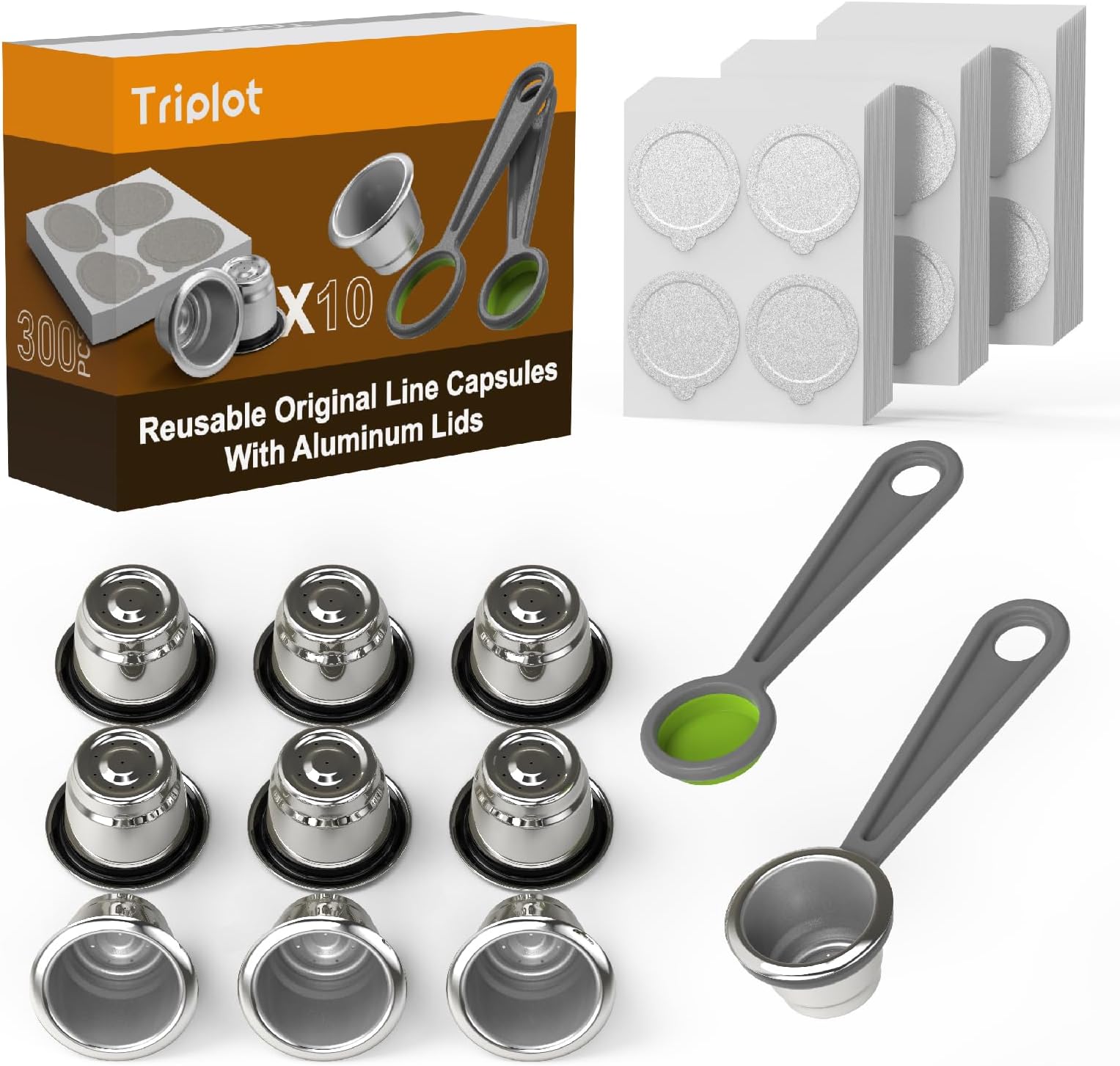 Amazon.com: Reusable Refillable Coffee Capsule, Stainless Steel Coffee ...