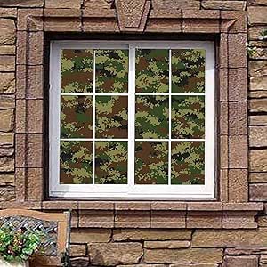 Amazon.com: One Way Window Film Grunge Graphic Camouflage Removable ...