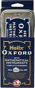 Amazon.com: Helix Oxford Maths Set with Storage Tin : Office Products