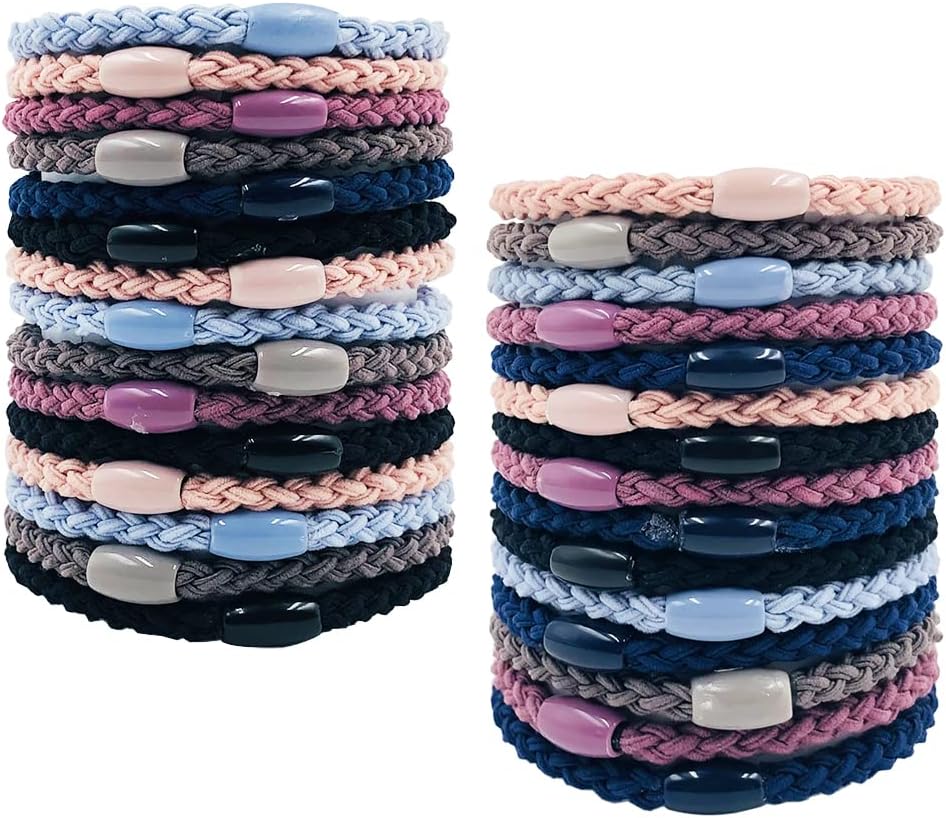 Amazon.com : FORENEE Hair Ties No Damage - 10PCS Ponytail Holders ...