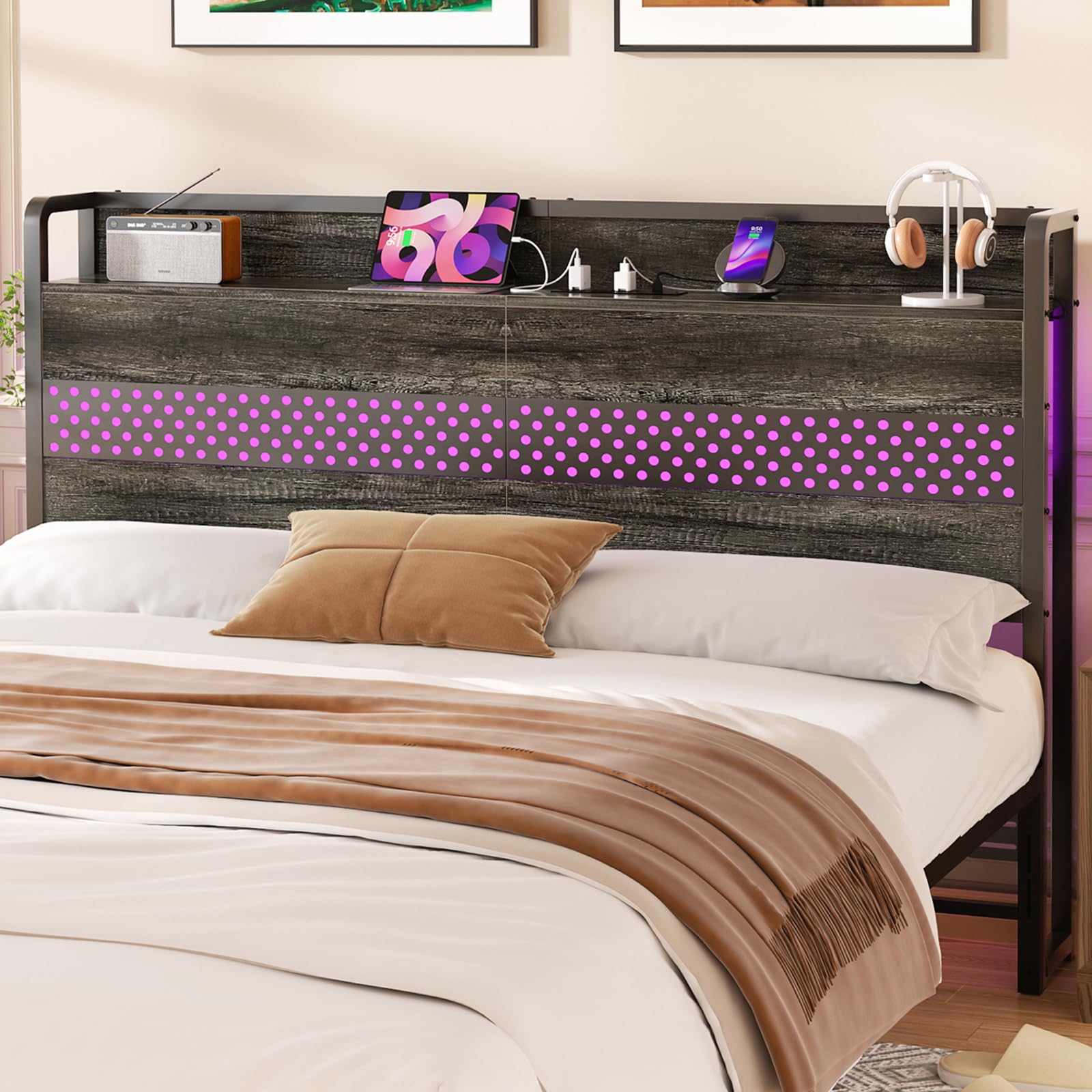 Snapklik.com : Aheaplus Headboard For Queen Size Bed
