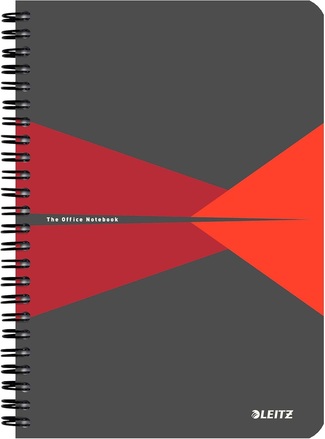 Leitz A5 Stiff Cover Notebook, Red (Wire Bound, 90 Sheets, Ruled, 90 ...