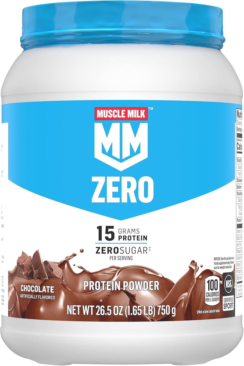 Amazon.com: Muscle Milk Zero, 100 Calorie Protein Powder, Chocolate ...