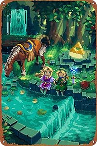 Amazon.com : BOTW Poster Video Game Tin Metal Sign Vintage Wall Plaque ...