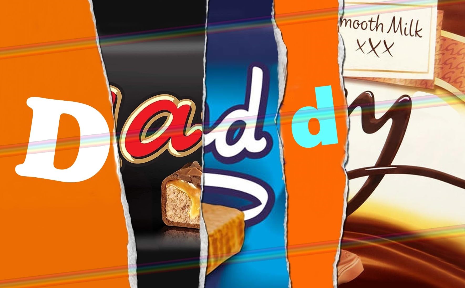 Daddy - Novelty Funny Chocolate Bar Wrappers Insults Secret Sants ...