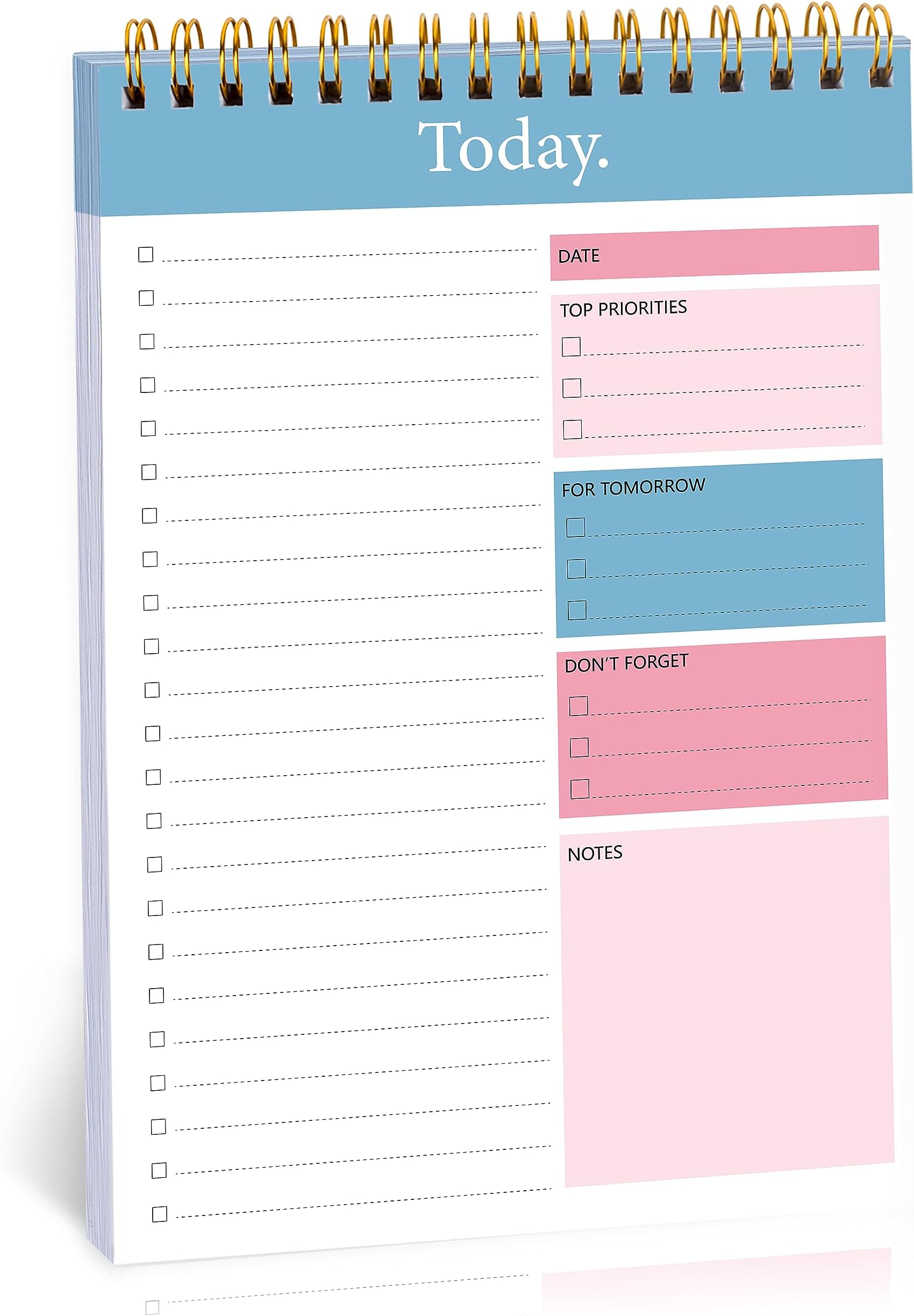 Amazon.com : To Do List Notepad - Undated 52 Sheets Daily Planner, 7x10 ...