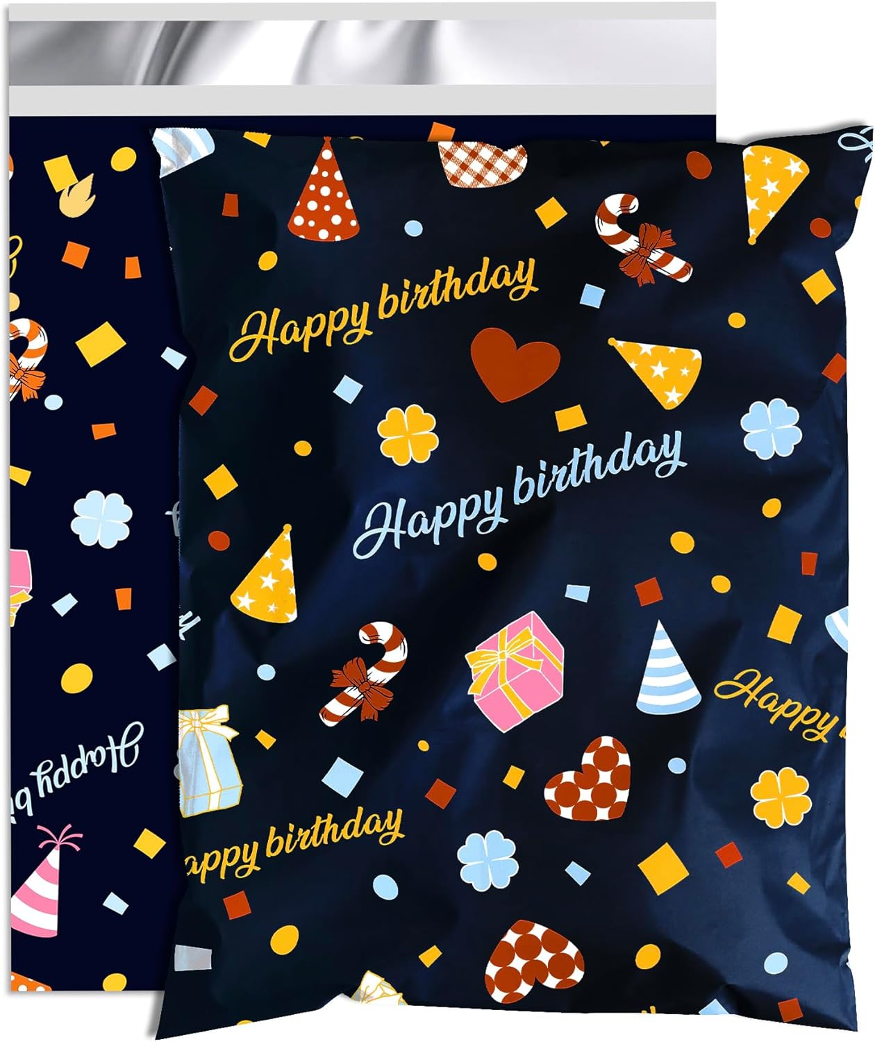 Amazon.com : Jowlroel Happy Birthday Poly Mailer 12x15.5 Inch 50 Pcs ...