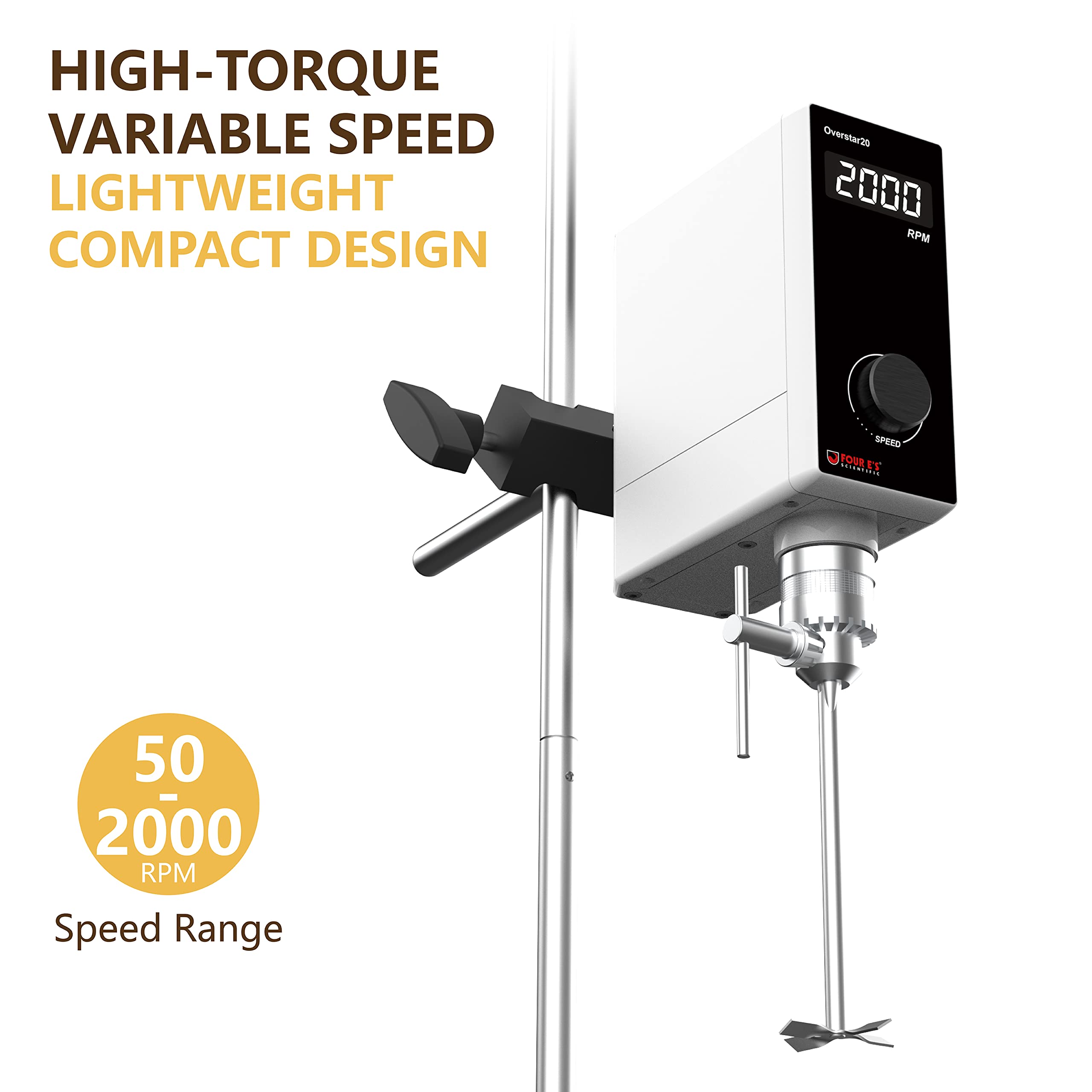 Snapklik.com : 4Es USA Overhead Stirrer - 20 Liter Lab Overhead Stirrer ...