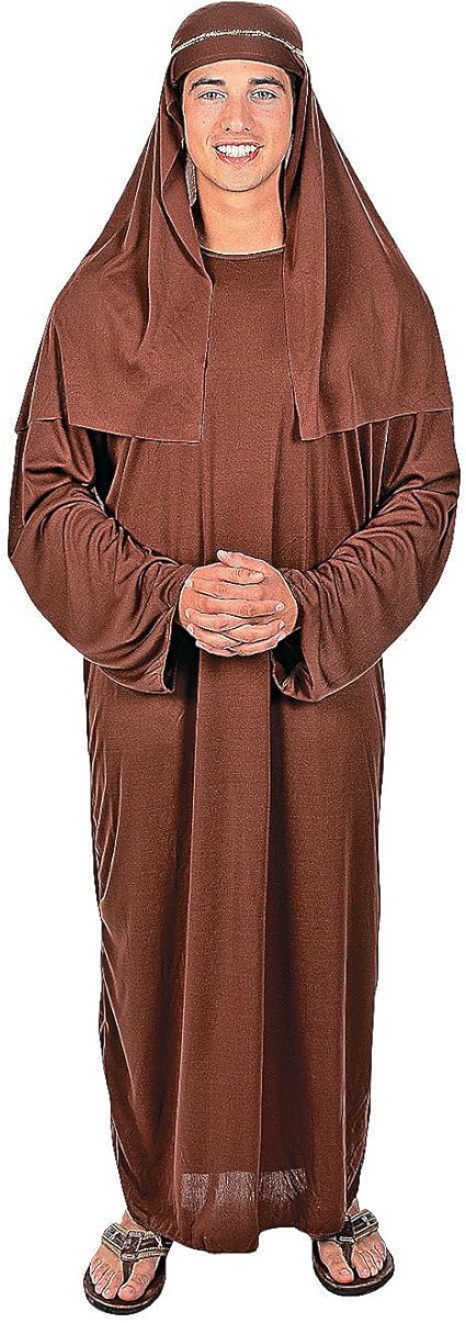 Amazon.com: Fun Express - Adult Joseph Costume for Christmas - Apparel ...