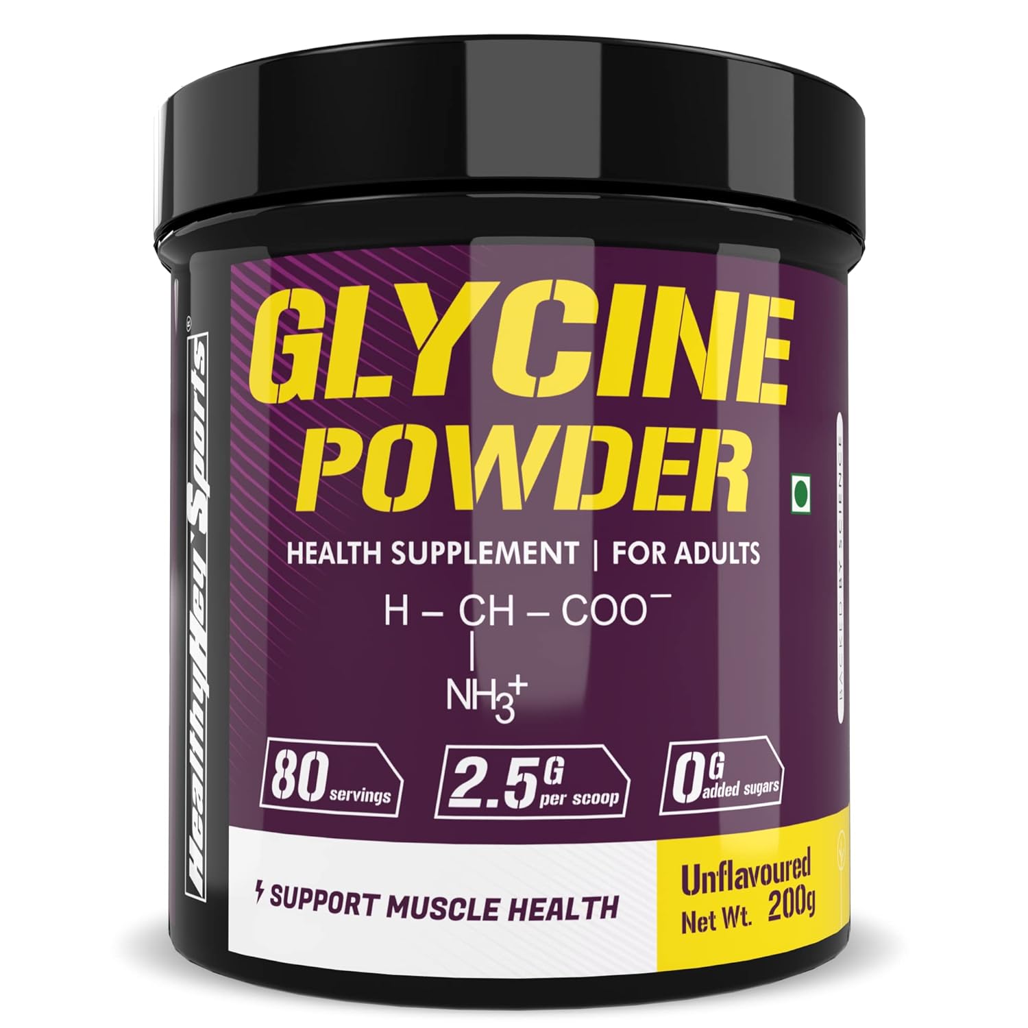 HealthyHey Sports Glycine Powder - Amino Acid Supplement - Support ...