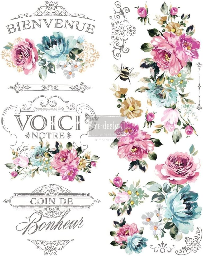 Amazon.com: Redesign with Prima Décor Transfers-Fuchsia Sunset 24''x35 ...