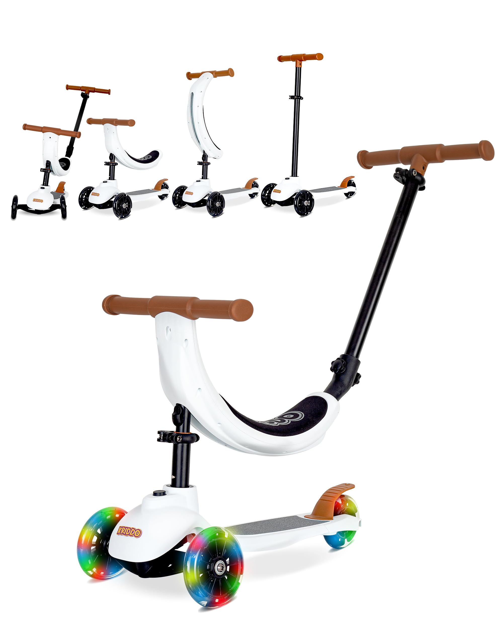 Snapklik.com : 5 In 1 Kids Scooter, Toddler Kick Scooter For 1 To 5 ...
