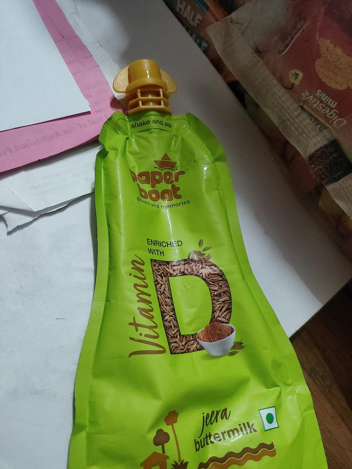Paper Boat Jeera Buttermilk, Enriched with Vitamin D and Vitamin B12 ...