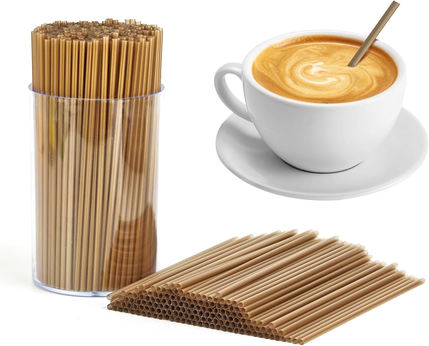 Amazon.com: 500 Pcs Coffee Stirrers Straws, 5 Inch Disposable Bar ...