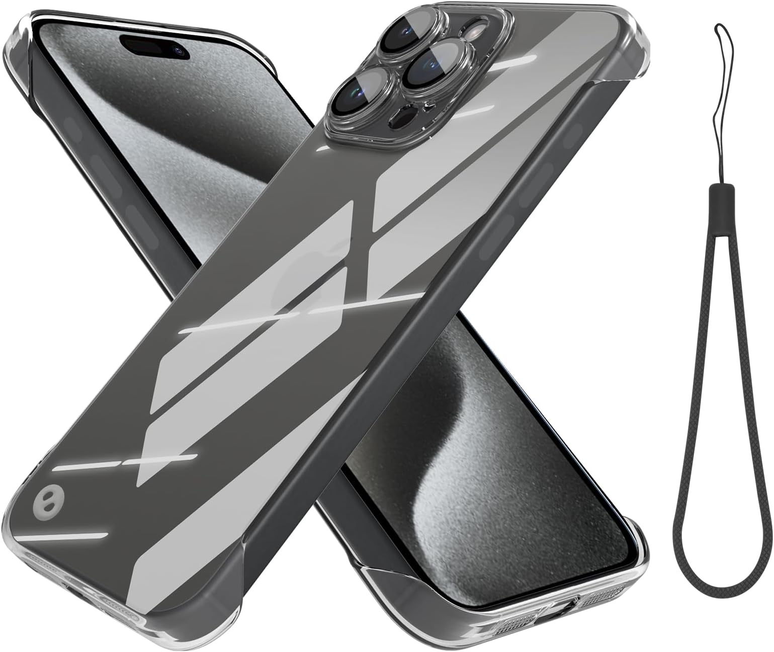 Amazon.com: Gufiire for iPhone 15 Pro Max Bumper Case Clear, No Back ...