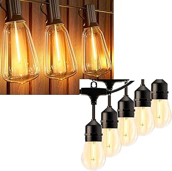 Svater 150FT ST38 Outdoor String Lights with 105FT S14 Outdoor String ...