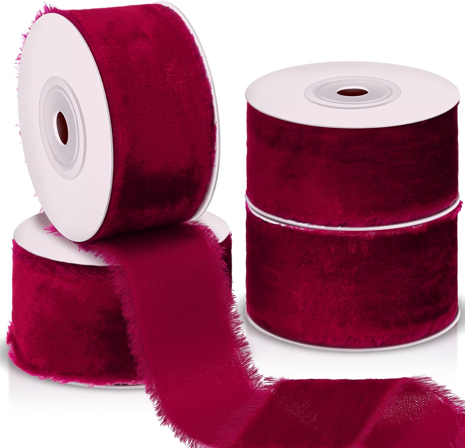 Amazon.com: Preboun 4 Rolls Velvet Ribbon for Gift Wrapping 24 Yards ...