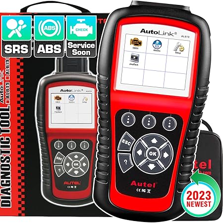 Amazon.com: Autel AutoLink AL619 OBD2 Scanner, ABS SRS Airbag Warning ...