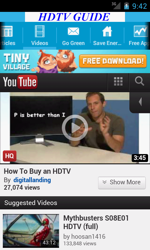 HDTV Guide - App on Amazon Appstore