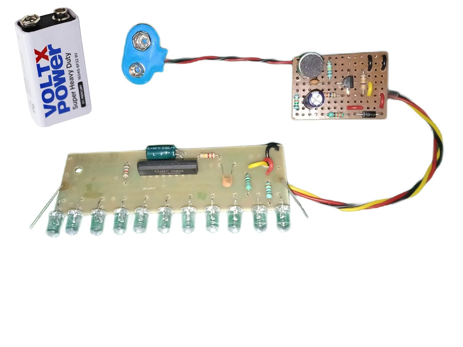pke Sound Operated LED Level Meter Circuit Project : Amazon.in ...