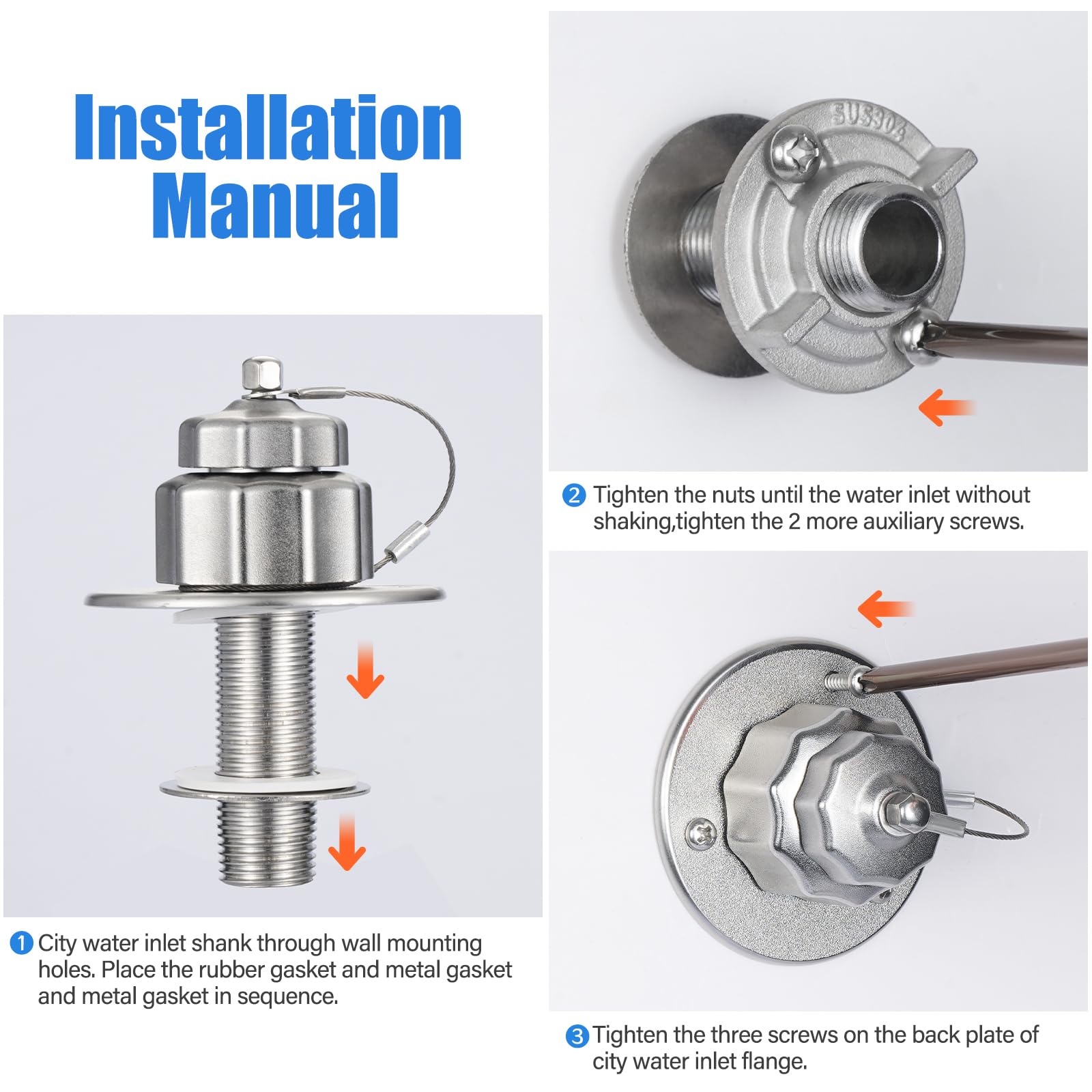 Rv Fresh Water Inlet Water Pressure Regulator For Rv Camper RV Water ...
