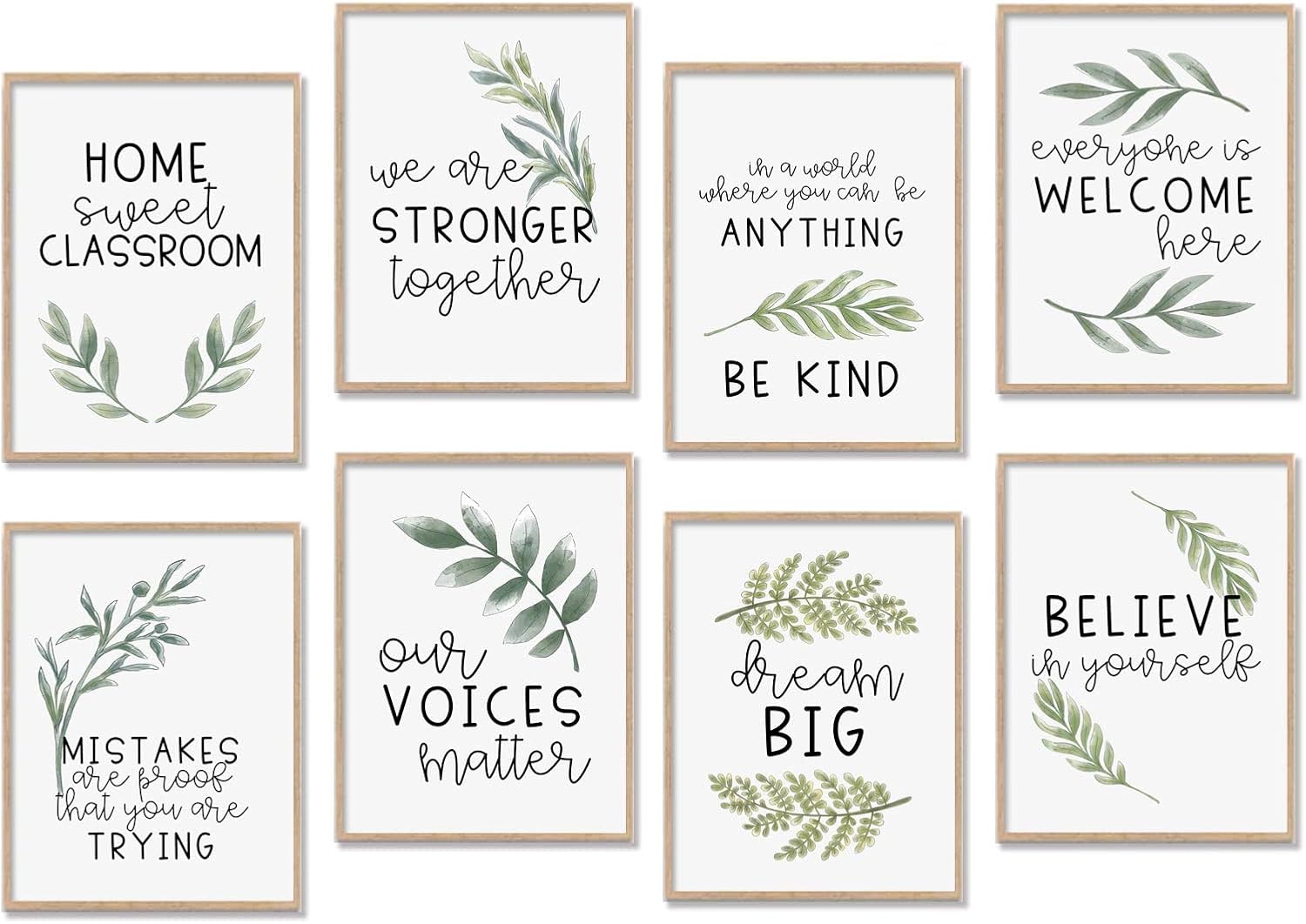 Amazon.com: Inspiration Classroom Wall Decor Print,Motivational Posters ...