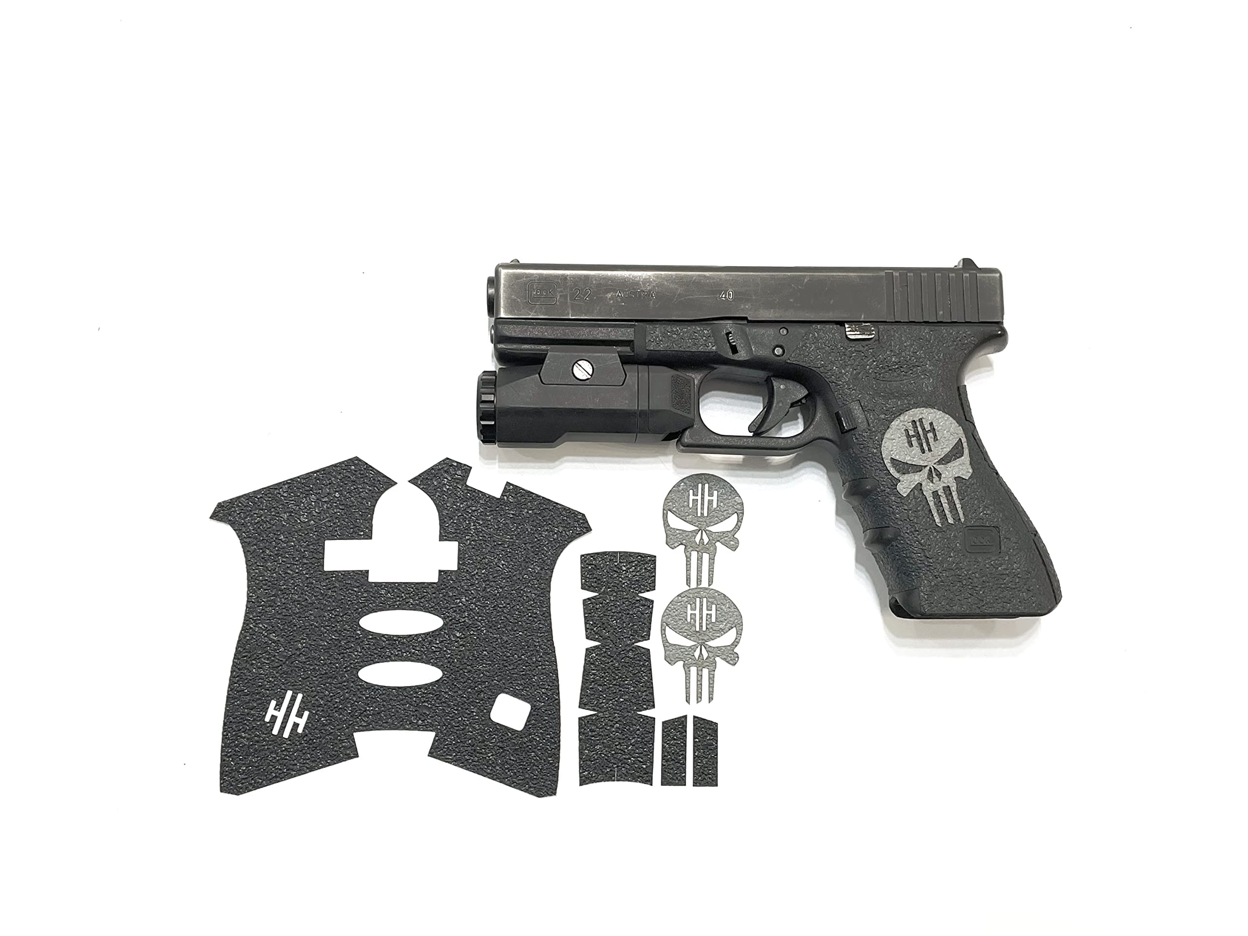 Amazon.com : Handleitgrips Black Textured Rubber Gun Parts Grip ...