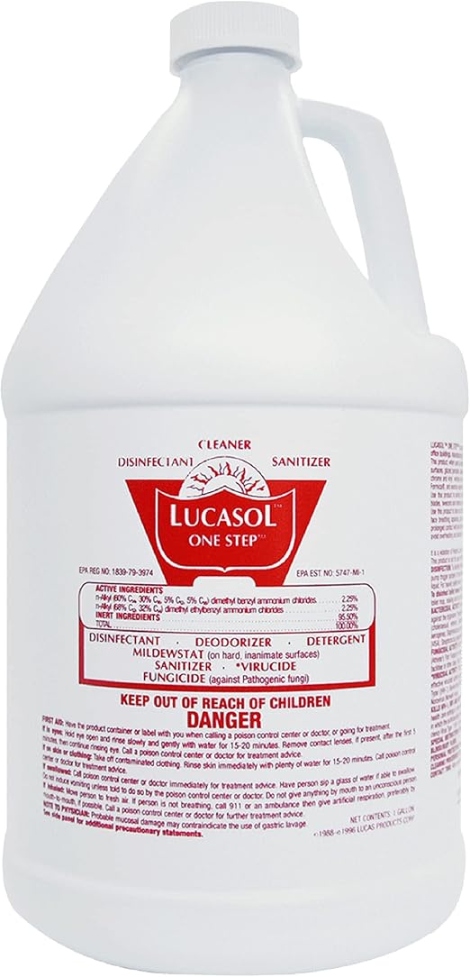 Amazon.com: Lucasol ONE Step Hospital Grade Disinfectant (Gallon ...