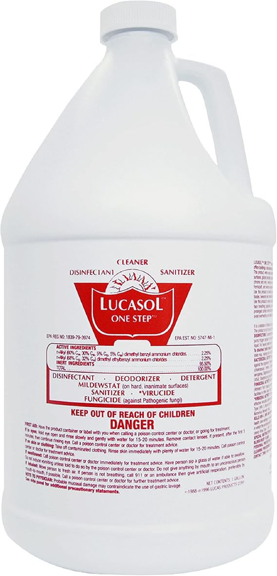 Amazon.com: Lucasol ONE Step Hospital Grade Disinfectant (Gallon ...