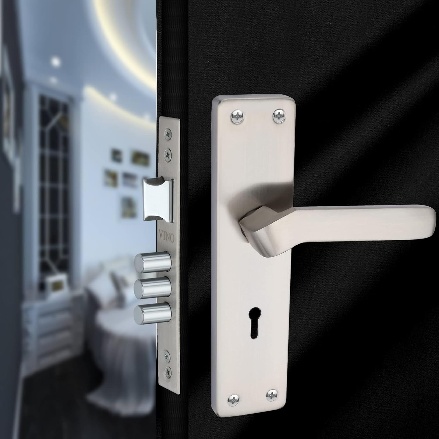 Vino Heavy Duty 8inch Mortise Handle Door Locks for main door / Bedroom ...