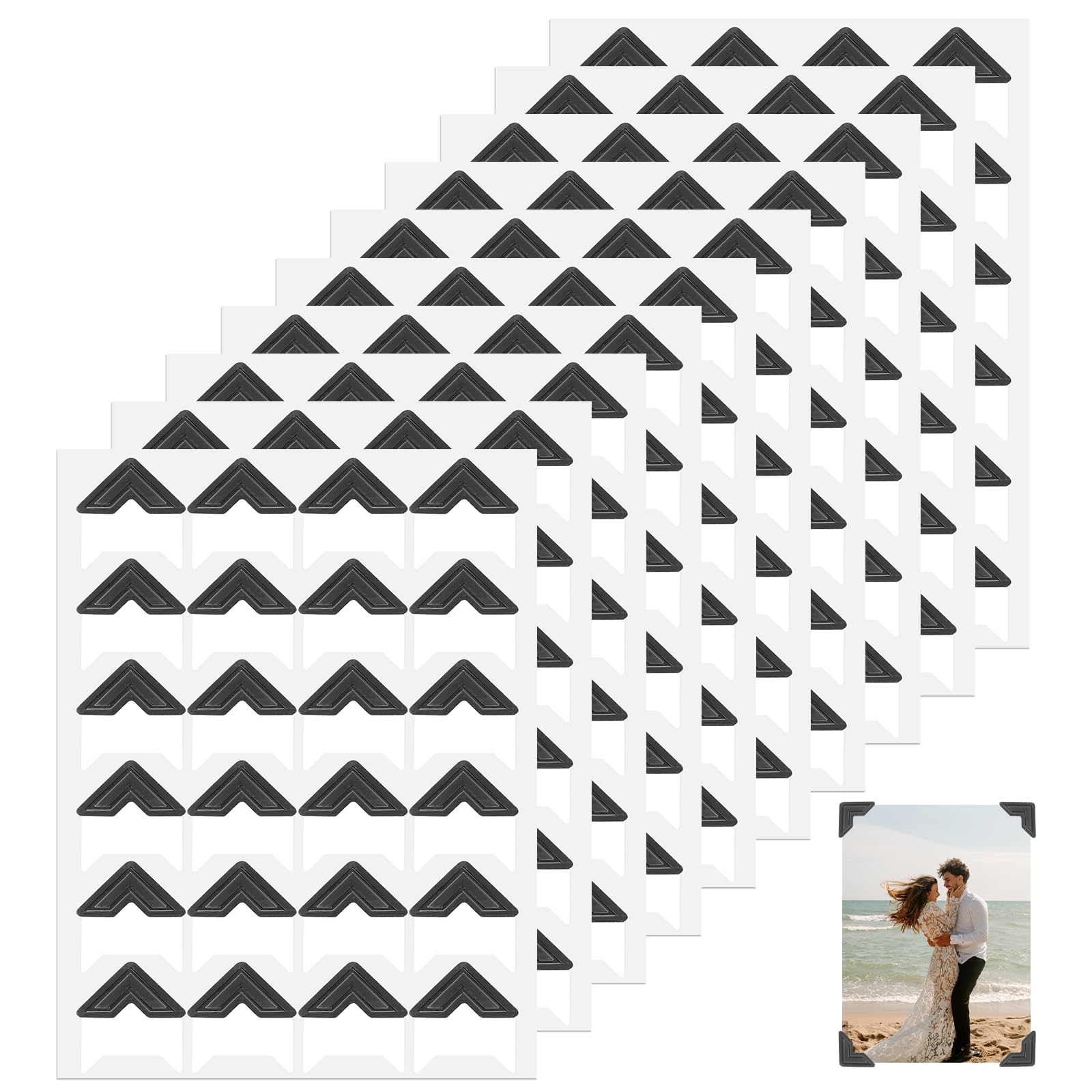 Amazon.com: 240 Pcs Black Photo Corners, Self Adhesive Photo Corners ...