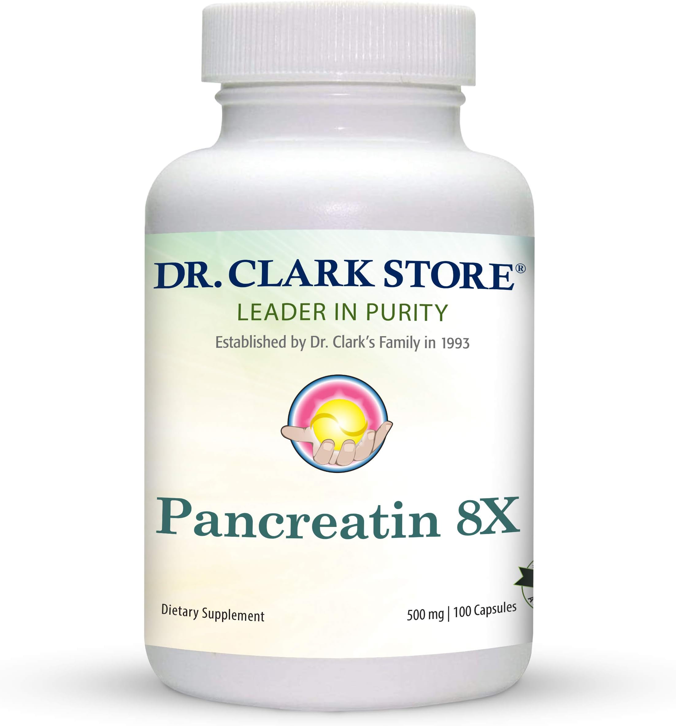 Amazon.com: Dr. Clark Pancreatin 8X Enzyme Supplement 500mg | Several ...