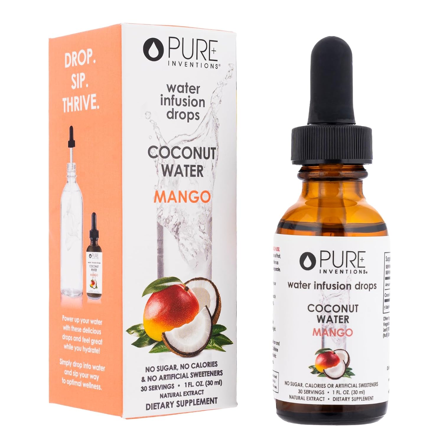 Amazon.com: Pure Inventions - Coconut Water Infusion Drops ...