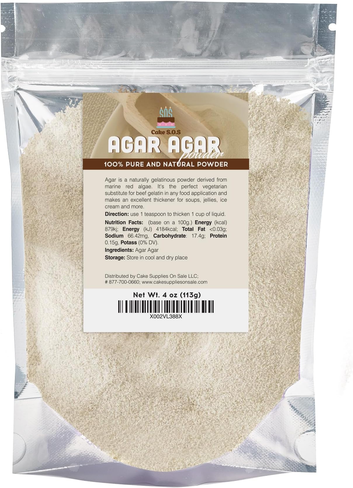 Amazon.com : Agar Agar Powder 4 oz - Pure, Premium Natural Thickener ...