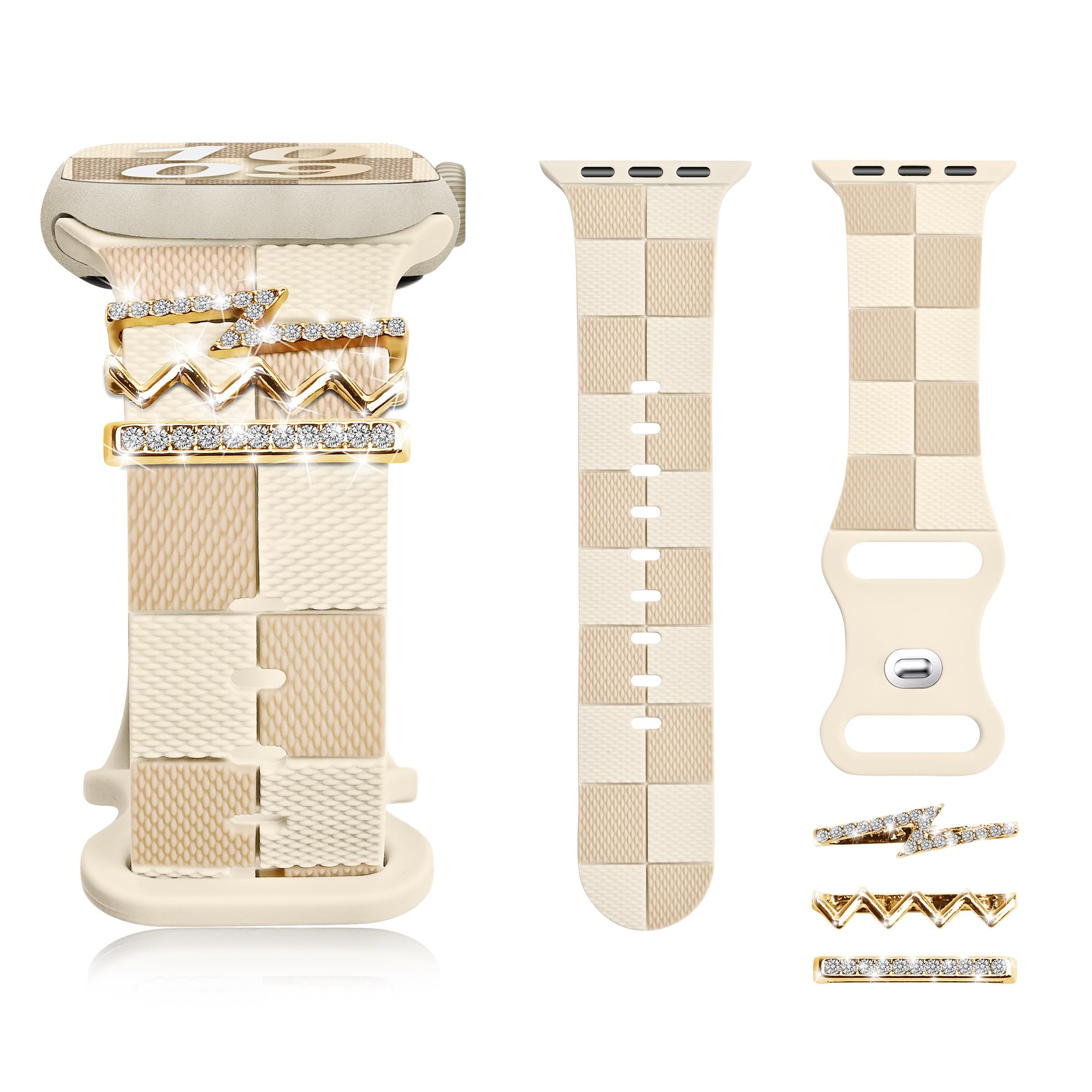 Amazon.com: Silicone Strap for Series 10 Apple Watch Band 46mm, Stylish ...