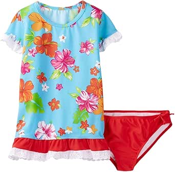 Amazon.com: Azul Swimwear Totes Cute Rash Guard Red/Blue: Clothing ...
