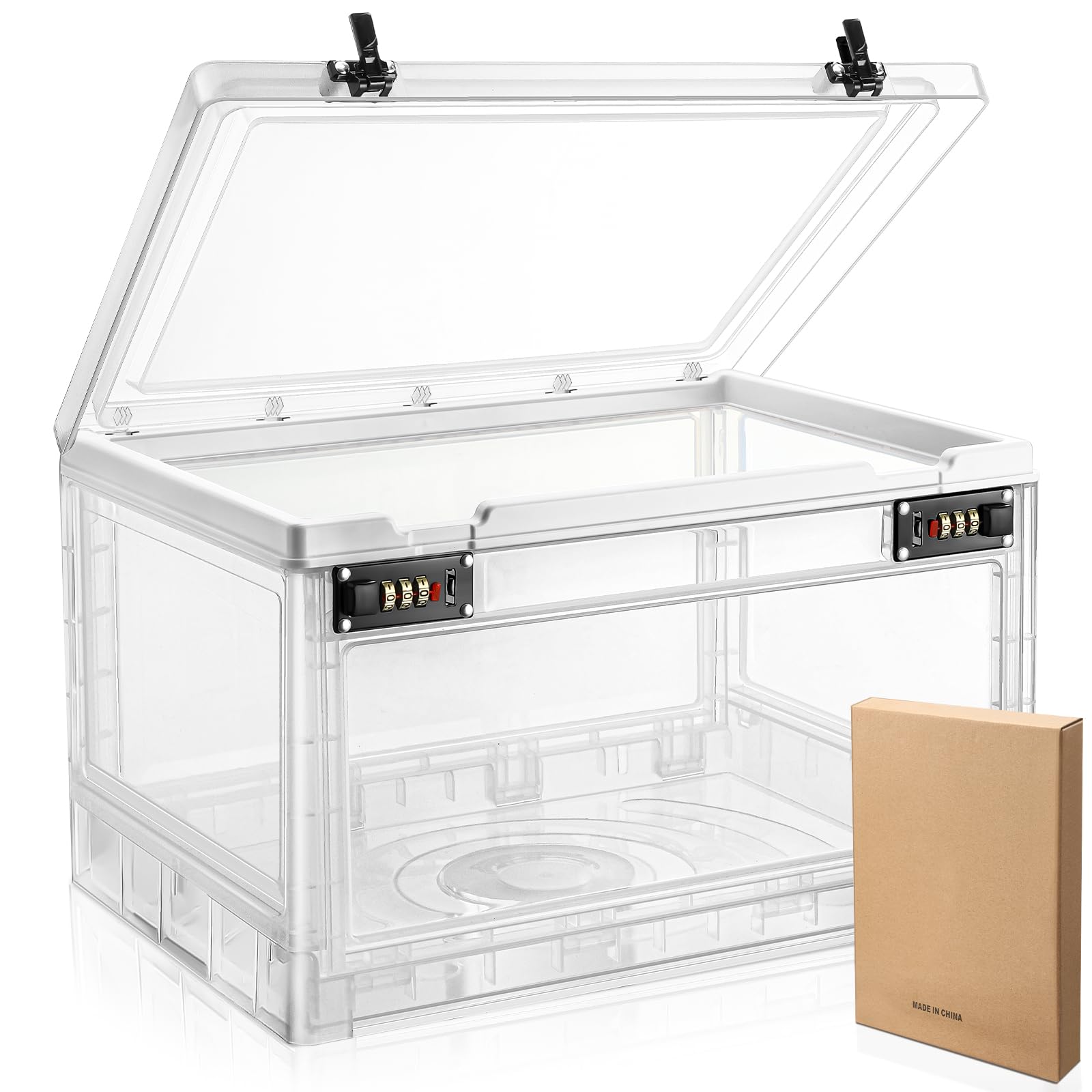 Snapklik.com : Yalikop 1 Pcs Large Medicine Lockable Box Lockable Storage Box Plastic Lockable ...