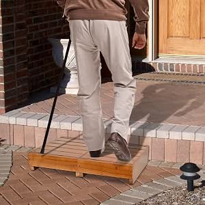 Amazon.com: Wooden Platform Step Stool, One Step Stool, Outdoor Step ...
