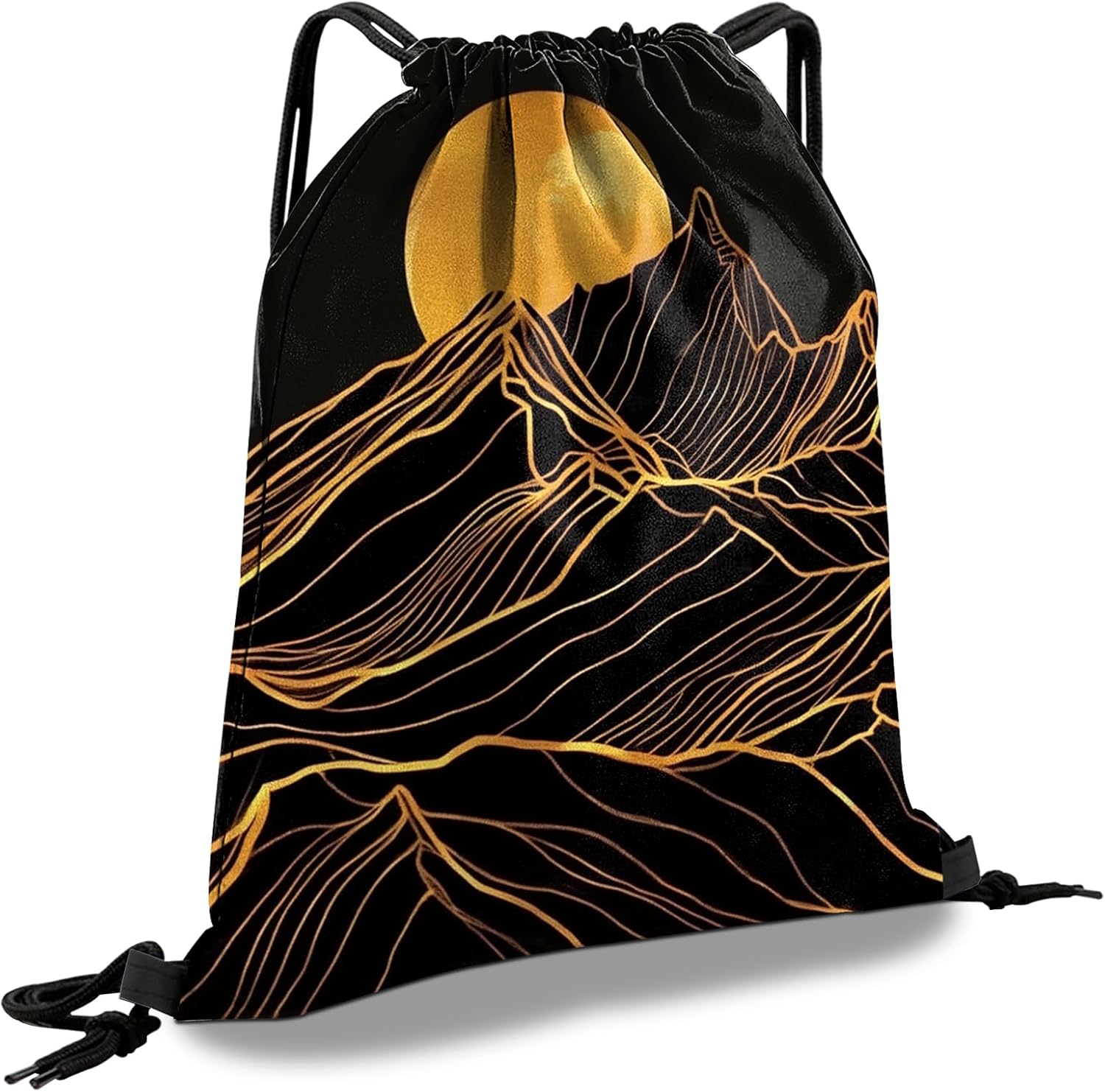 Amazon.com | Cabreche Drawstring Backpack Draw String Sports Bags for Gym Travel Beach ...