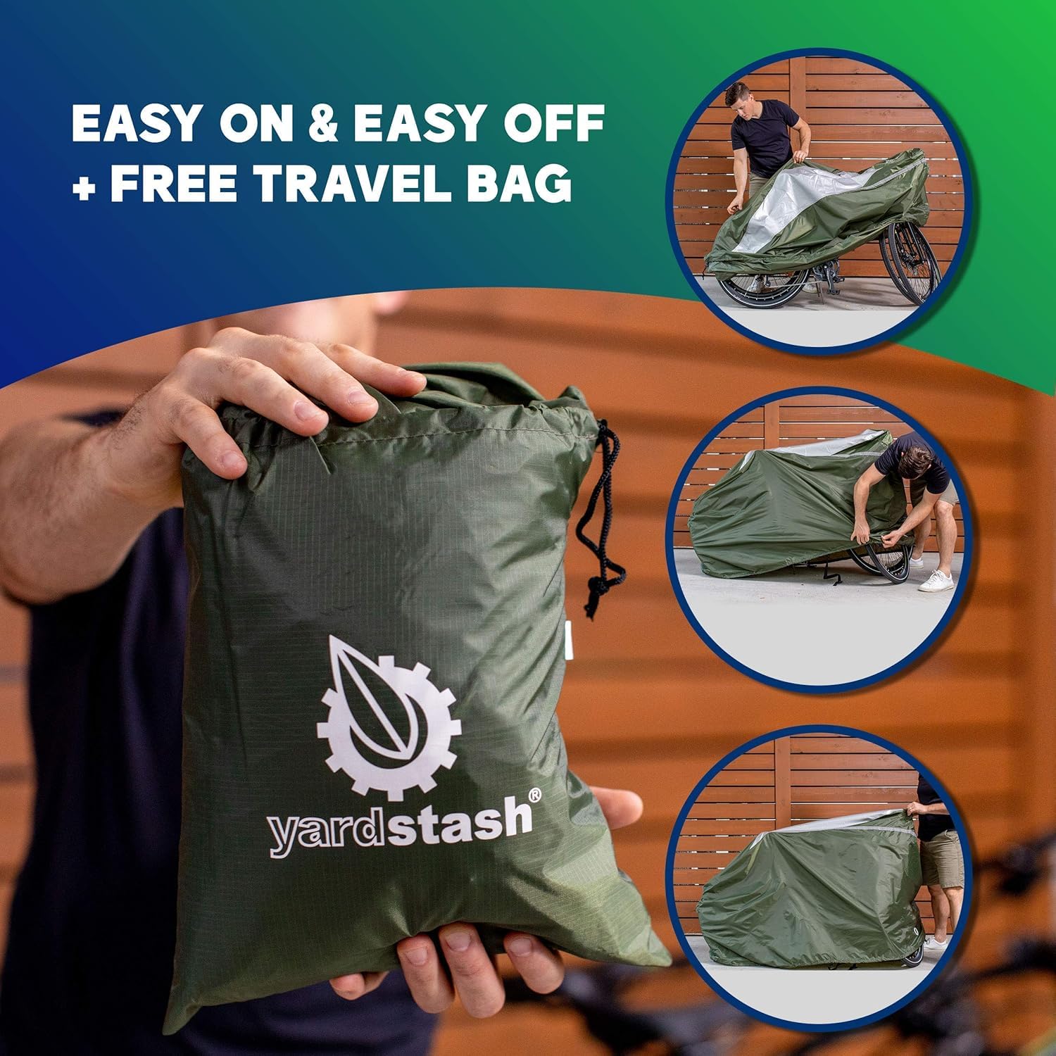 Snapklik.com : YardStash Bike Cover Reflective Bicycle Covers For ...