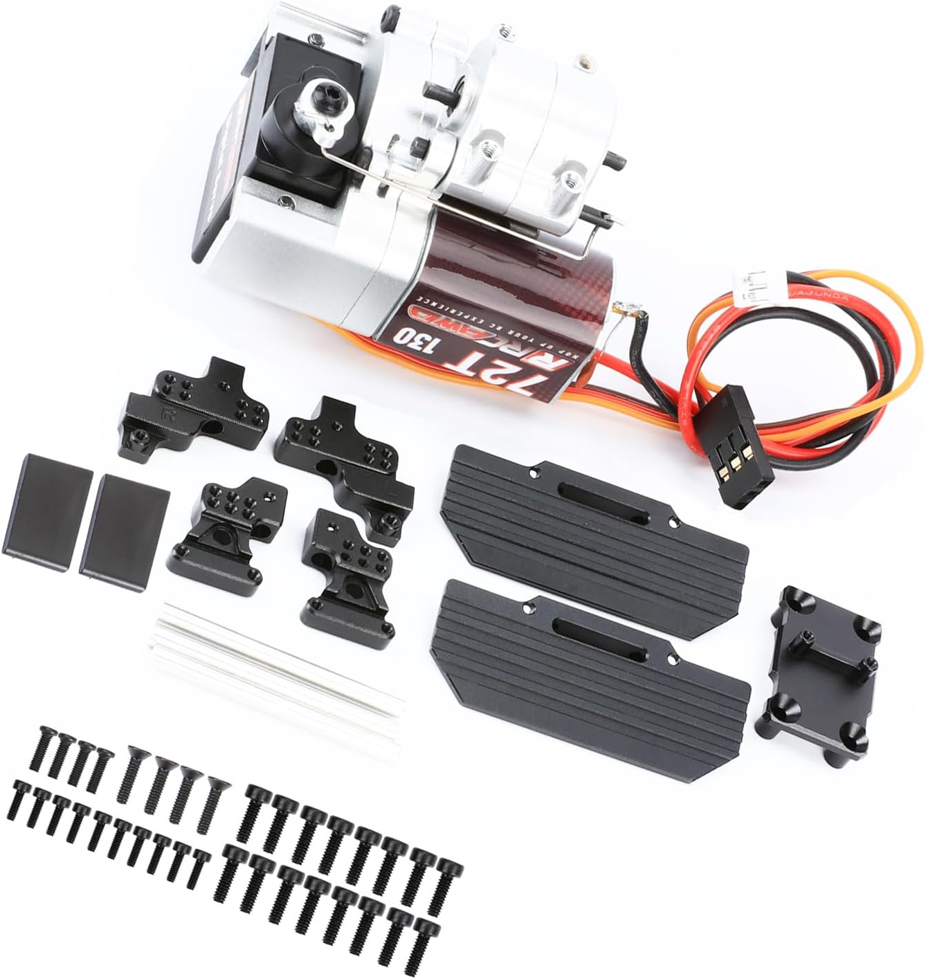 Amazon.com: RCAWD SCX24 2 Two Speed Transmission Gearbox & 130 Motor ...