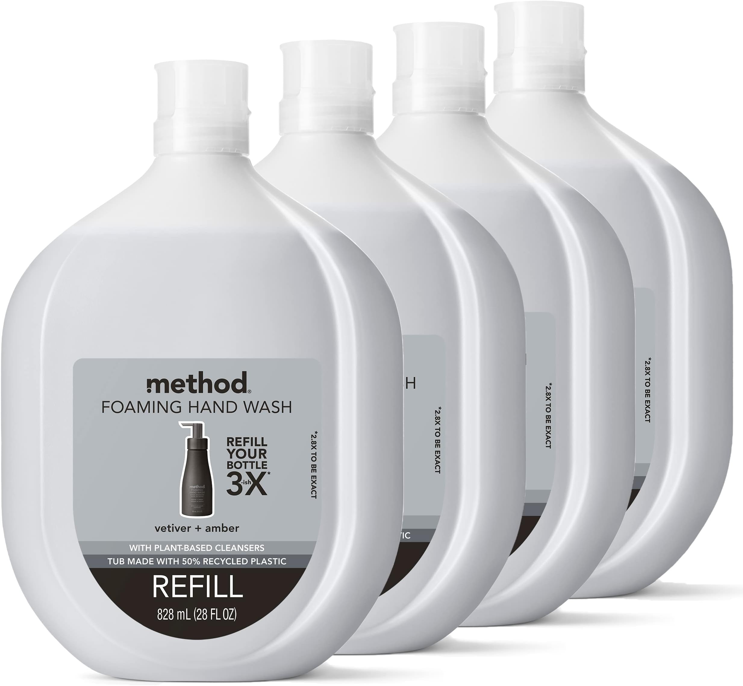 Amazon.com: Method Premium Foaming Hand Wash Refill, Vetiver + Amber ...