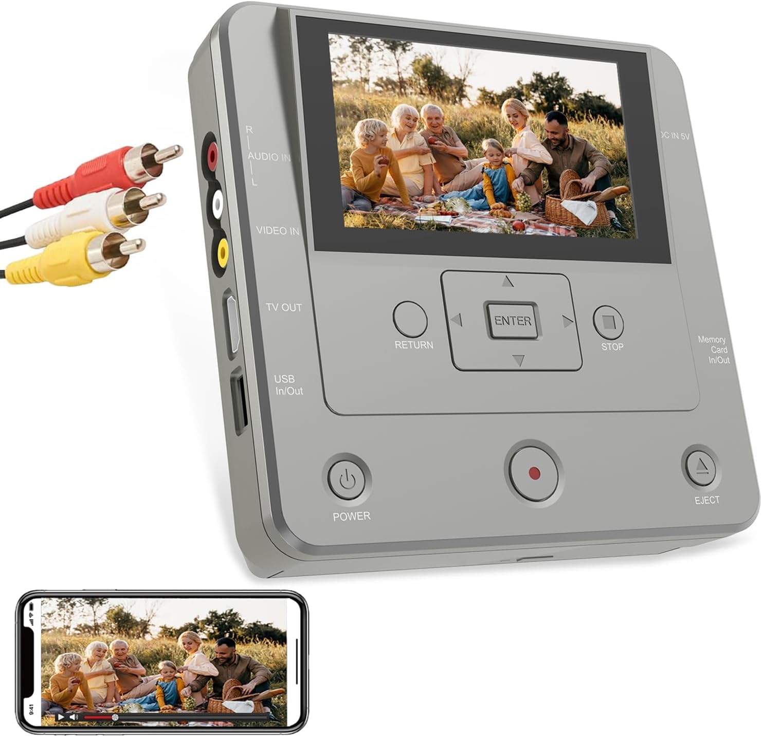 Amazon.com: VHS to DVD Converter, DVD Recorder for TV Recording, VHS ...