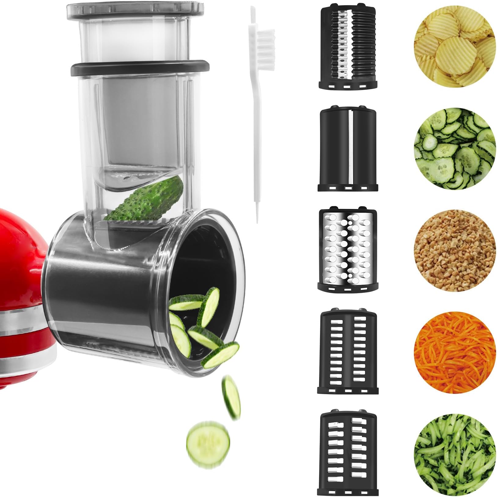 Amazon.com: Slicer Shredder Attachment for KitchenAid Stand Mixers ...