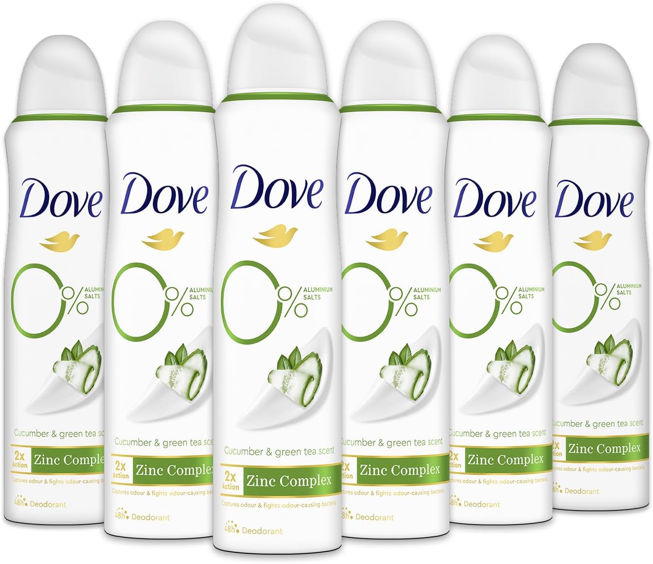 Dove Deodorante Spray Advanced Care 0% Go Fresh Cetriolo, Senza Alcol e ...